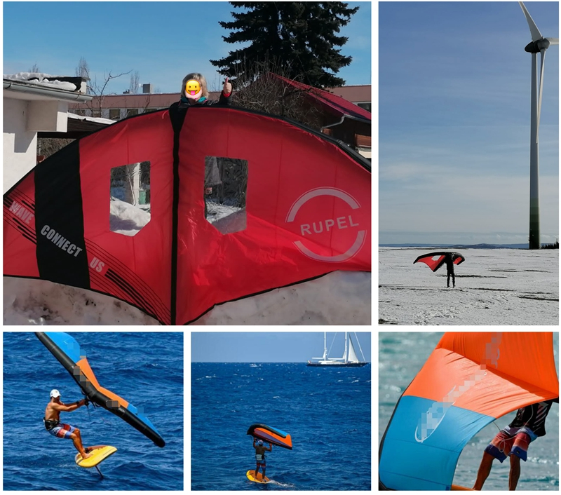 3-7M Wind Wing Surf Foil For Kite Surf Snow SKI WB - TacSurf: Surfboard ...